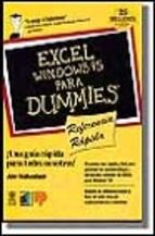 EXCEL WINDOWS 95 PARA DUMMIES REFERENCIA RAPIDA | JOHN WALKENBACK ...