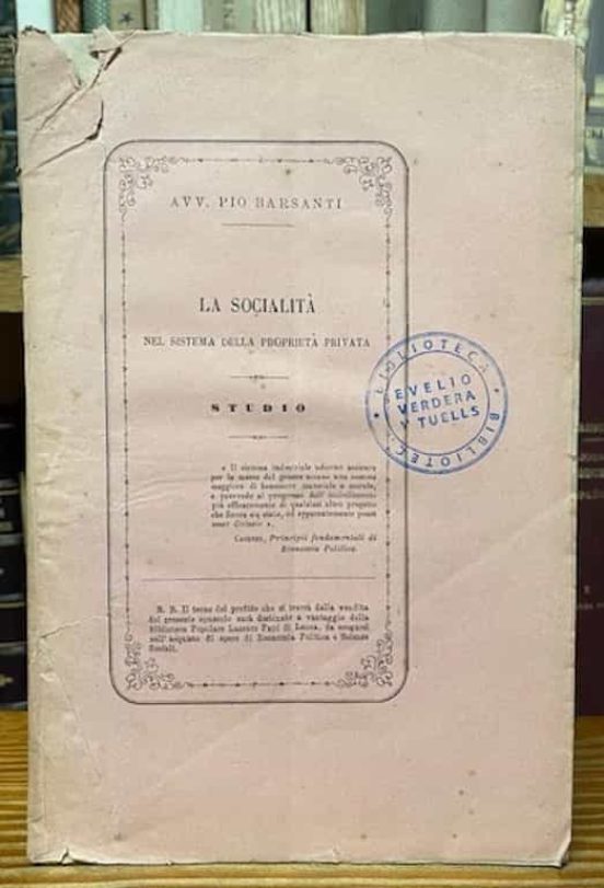 LA SOCIALITA NEL SISTEMA DELLA PROPRIETA PRIVATA. STUDIO de PIO ...