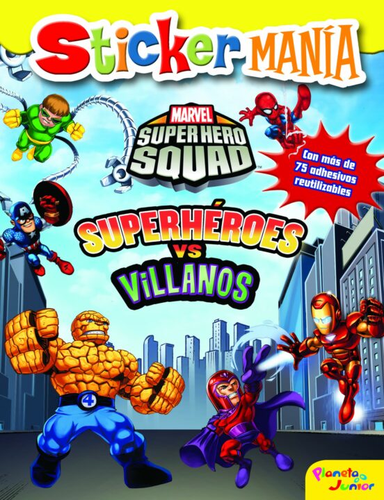 SUPER HERO SQUAD. STICKERS. SUPERHEROES VS. VILLANOS (STICKERMANI A ...